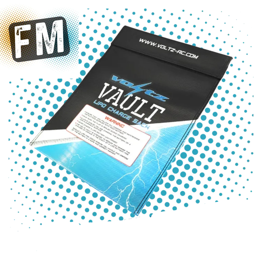 VOLTZ - CHARGE VAULT LIPO (up to 4S) SACK/BAG LARGE 23cm x 30cm - VZ10 – FROSTY MODELS SKEGNESS
