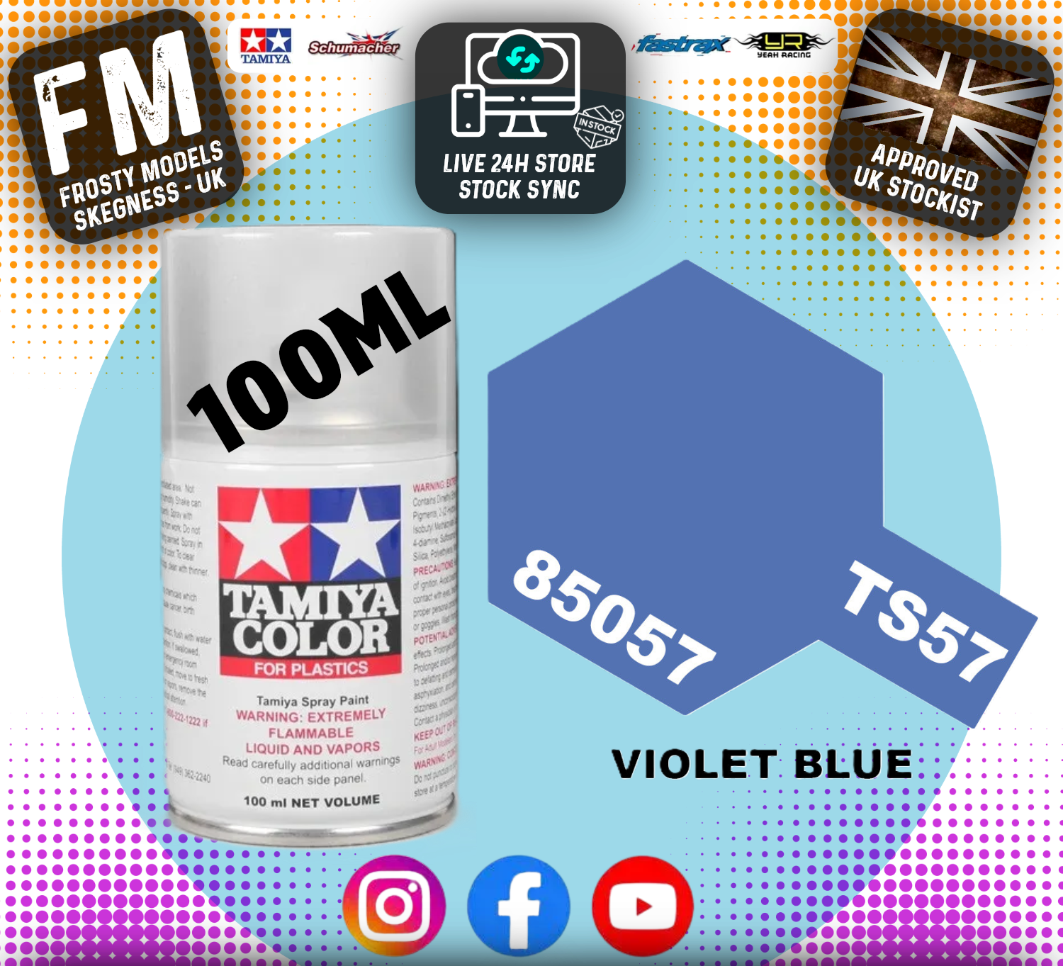TAMIYA - TS SPRAY PAINT - Ts-57 Violet Blue – FROSTY MODELS SKEGNESS