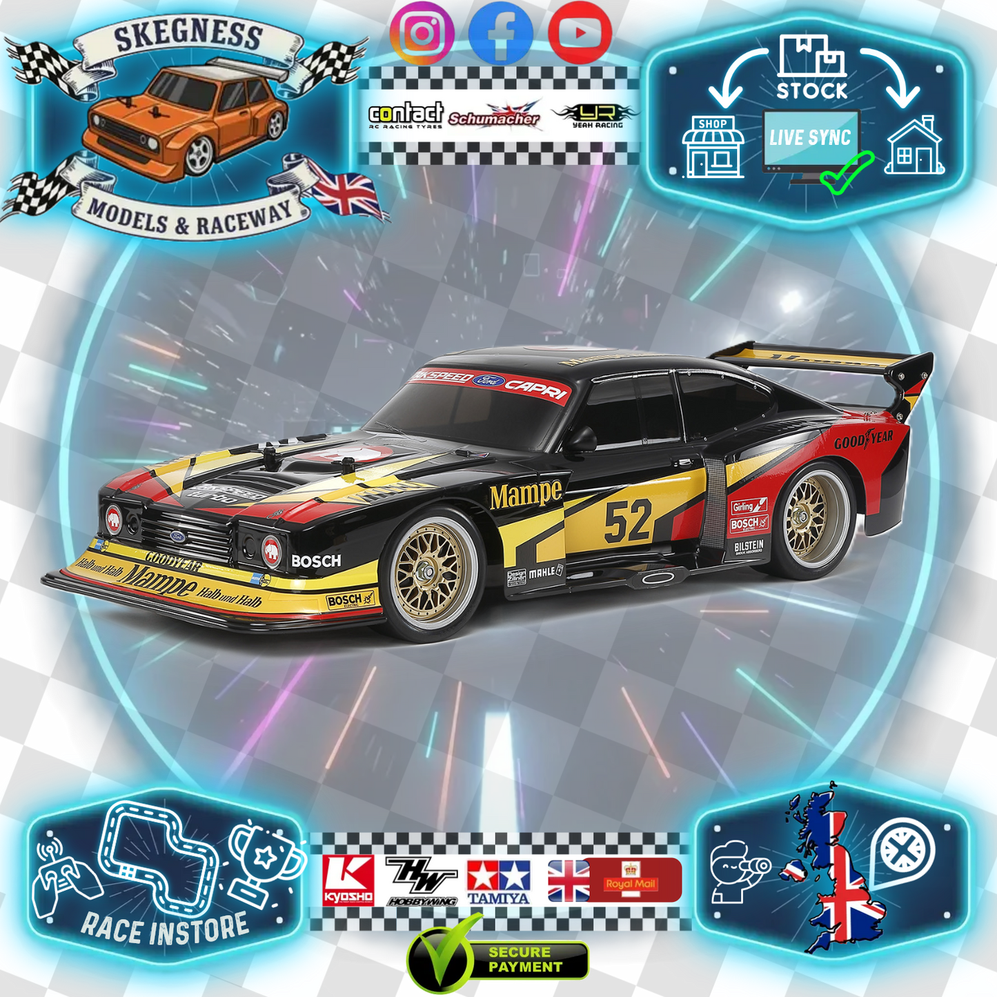 (Pre-Order End of April 2026) Tamiya - 1978 Ford Zakspeed Capri (TT-02 ...