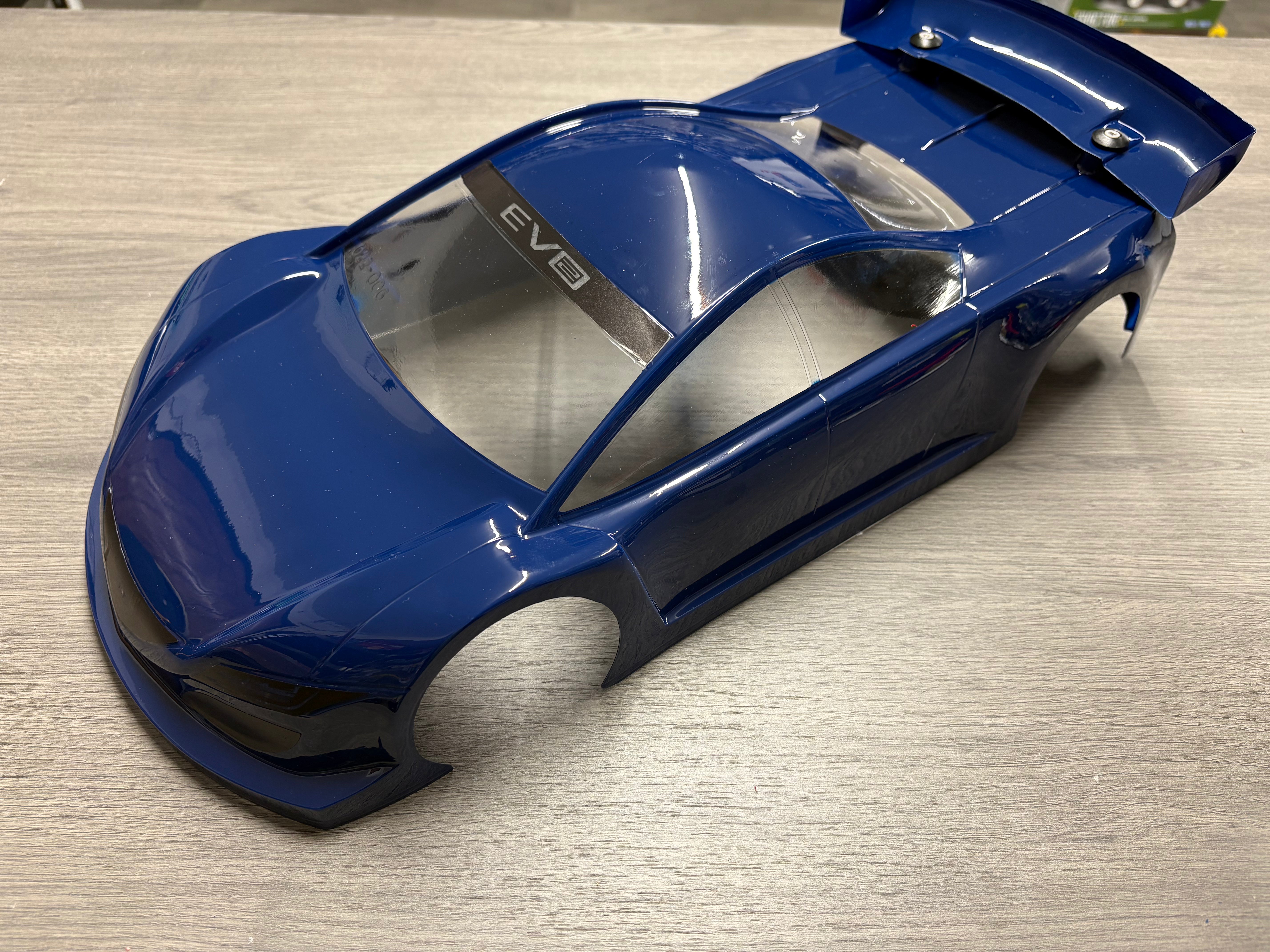 MONTECH - Pre Painted BLUE - EVO 2 - RC CAR BODY 1/10 TC - Lightweight ...