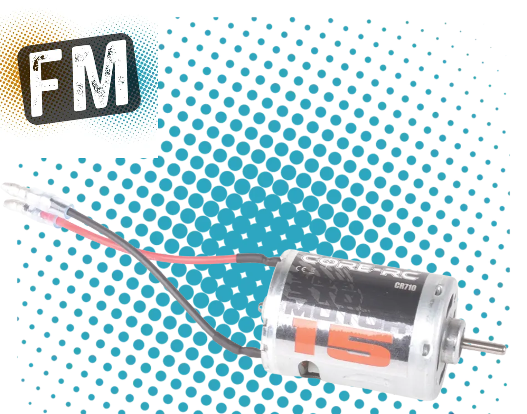 CORE RC - 15 TURN (15T - FANNED) SILVER TIN CAN BRUSHED 1/10 540 MOTOR ...