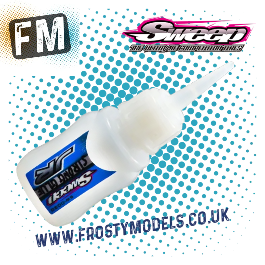 SWEEP - PRO RC TYRE/TIRE THIN CLEAR GLUE JR FAST 5-7SEC DRYING (0.30oz ...