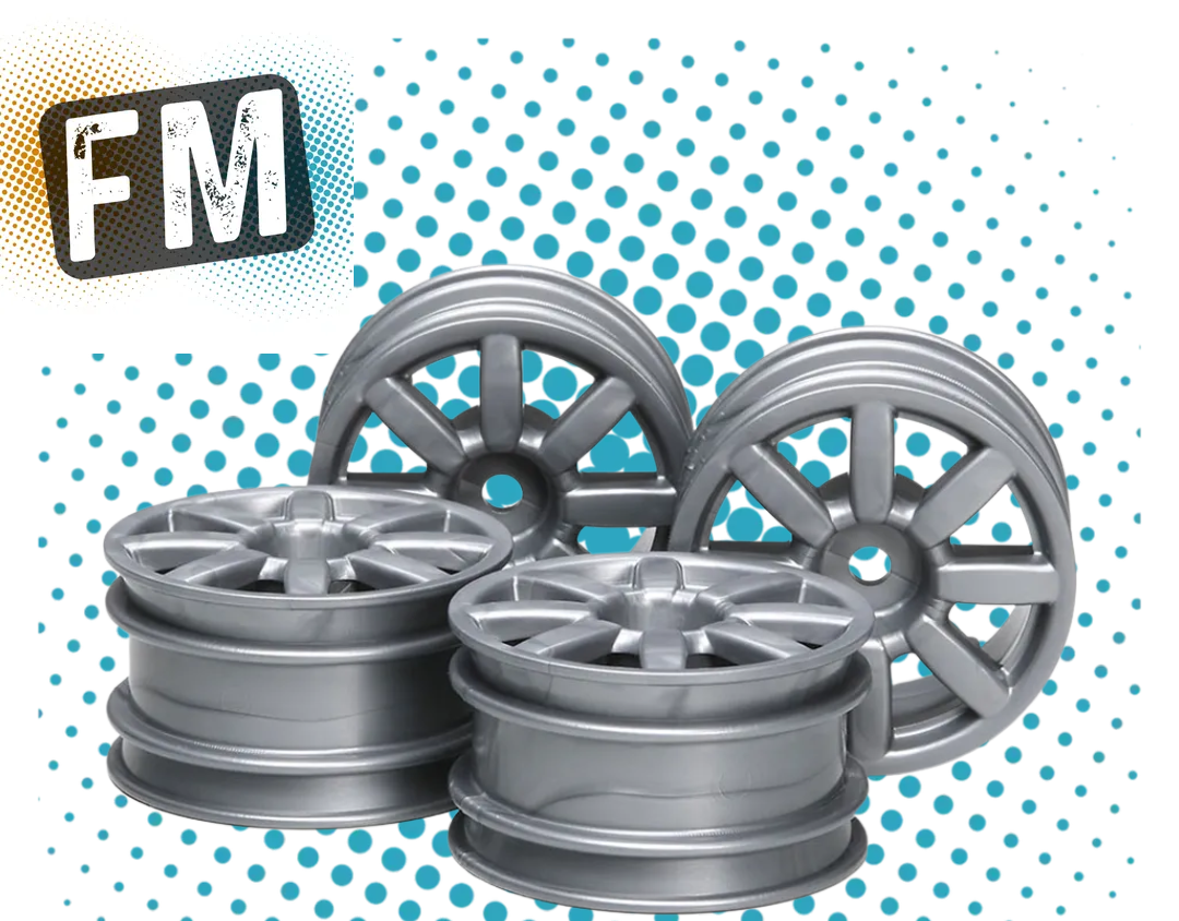 TAMIYA 51334 TT01E RC 1/14 EURO TRUCK WHEELS (GRAY) (4PCS) (M-Chassis ...