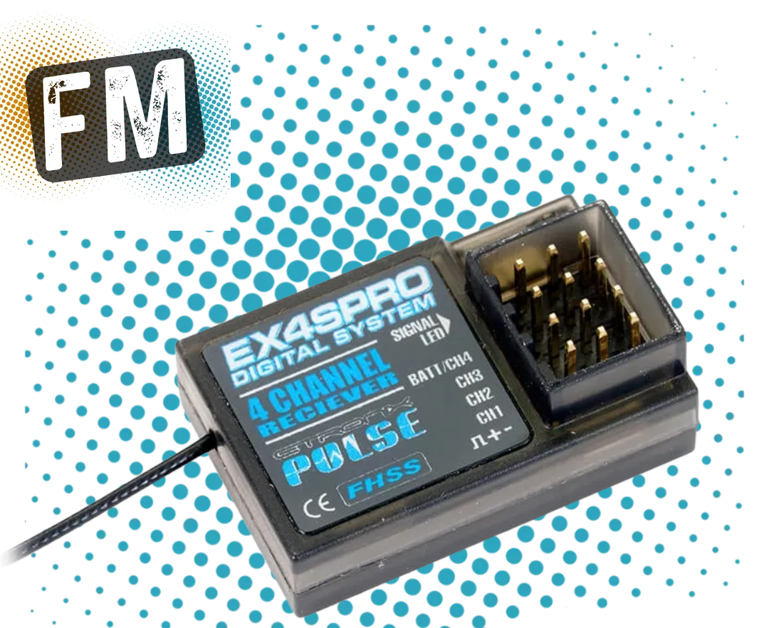 ETRONIX - PULSE FHSS 4ch RECEIVER 2.4GHZ FOR ET1111 (ET1165 - EX4SPRO) – FROSTY MODELS SKEGNESS