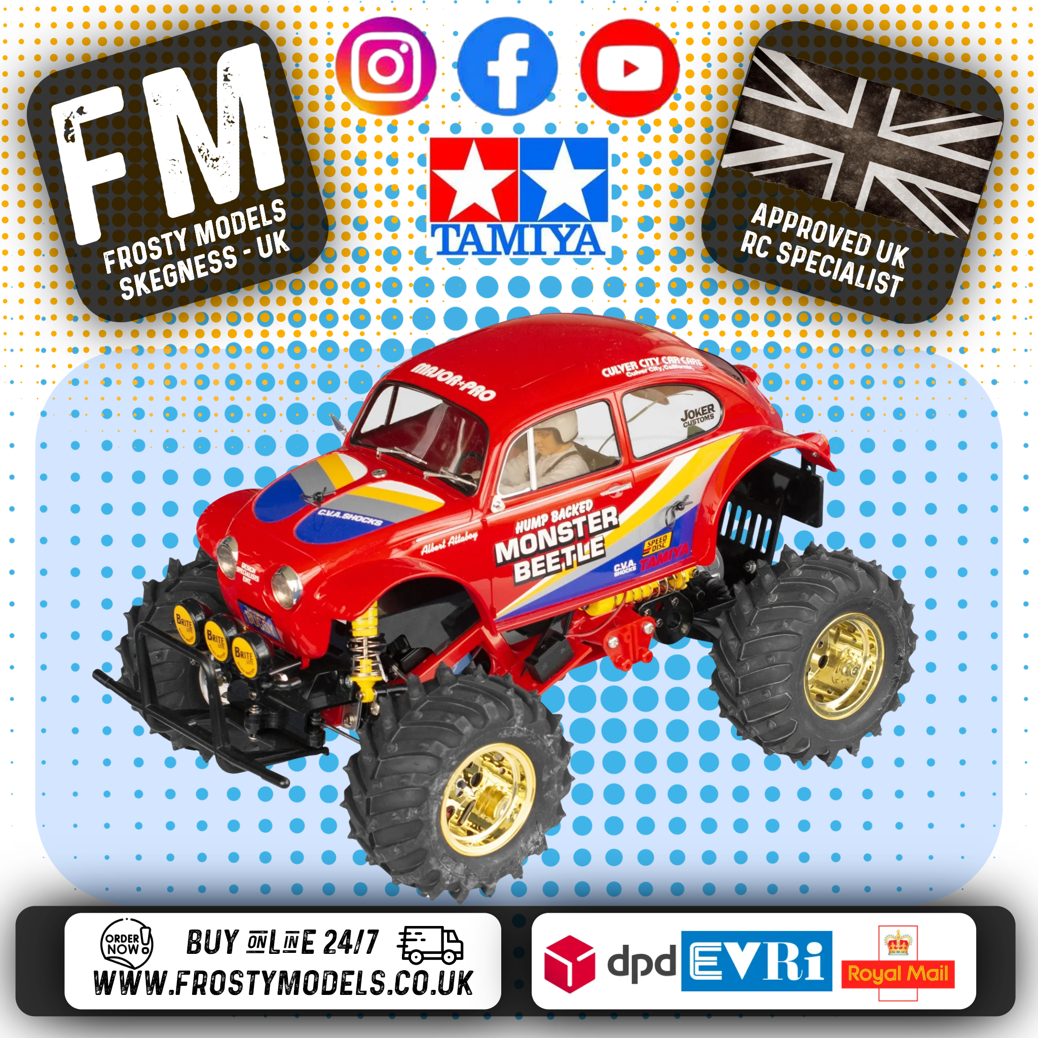 Tamiya 58618 - (Back Order Due JULY 2025) RC Monster Beetle 2015 Kit 1 ...