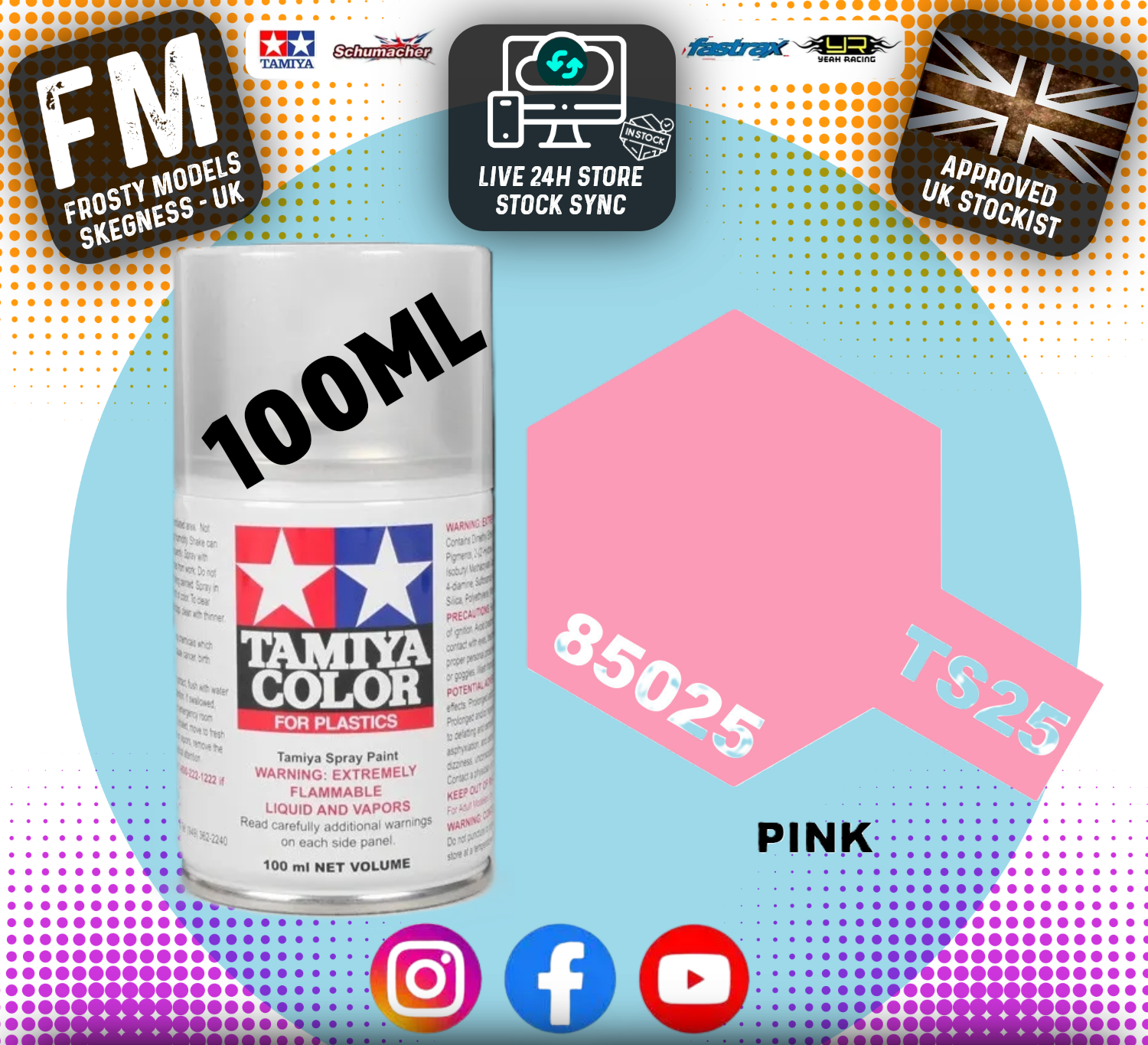 TAMIYA - TS SPRAY PAINT - Ts25 Pink – FROSTY MODELS SKEGNESS