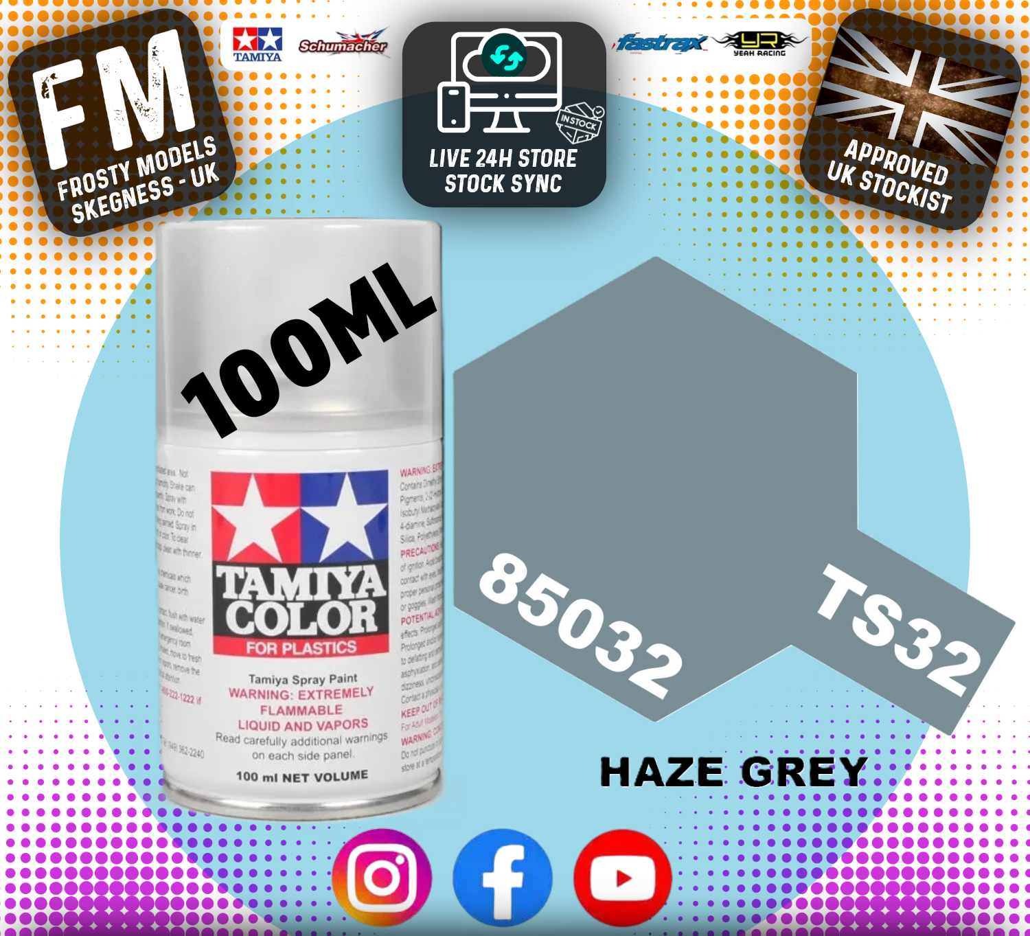 TAMIYA - TS SPRAY PAINT - Ts32 Haze Grey – FROSTY MODELS SKEGNESS