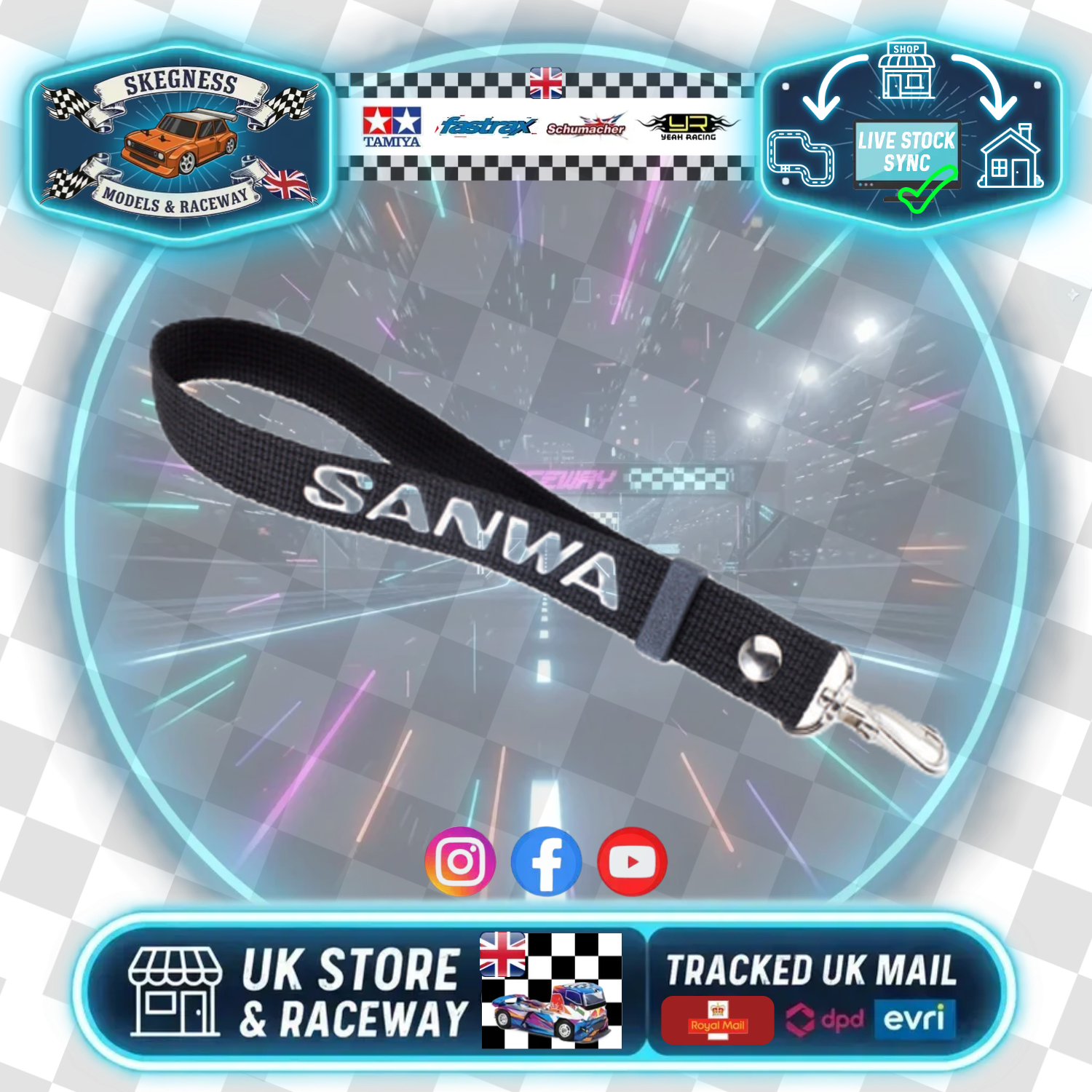 Sanwa - Sanwa Wrist Strap Band - SA107A30063A – FROSTY MODELS SKEGNESS