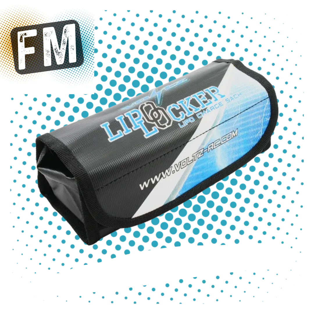 VOLTZ - CHARGE VAULT LIPO (up to 4S) LOCKER BOX/BAG 18.5CM X 7.5CM X 6 ...