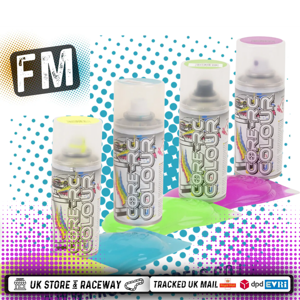 CORE RC - BODY SPRAY PAINT for POLYCARBONATE RC Bodies - 150ML - ALL C ...