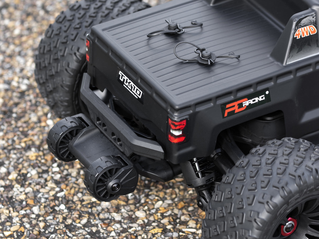 PD RACING - TK10 1/10 BRUSHED Radio Control BASHER Truck RTR - w/Batte ...